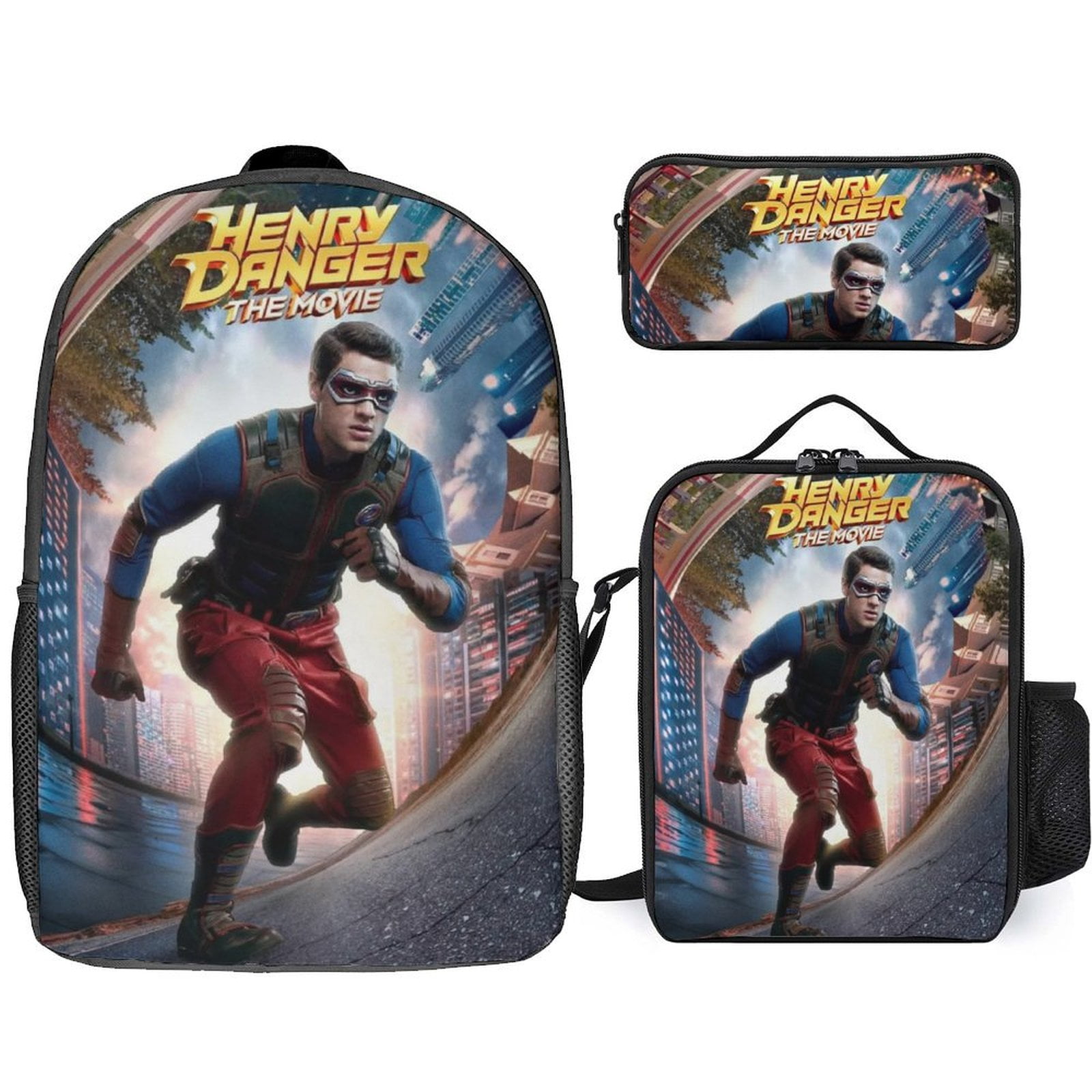 Henry Danger Movie Laptop Backpack With Pencil Case Lunch Bag 3 Pieces ...