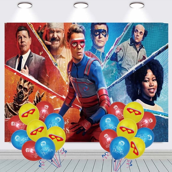 Henry Danger Party Decorations Backdrop Banner Balloons Taspestry Wall ...