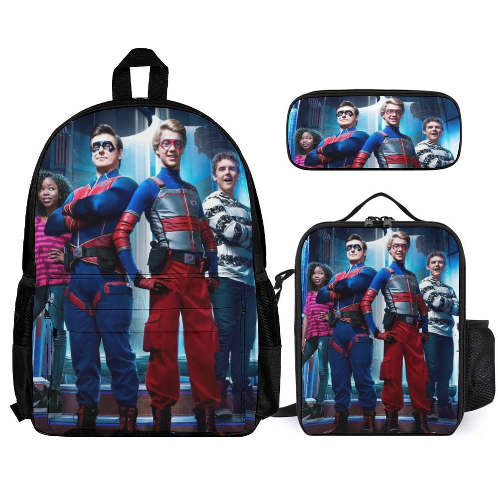 Henry Danger Poster Backpack 3 Pieces Set With Pencil Case Lunch Bag ...