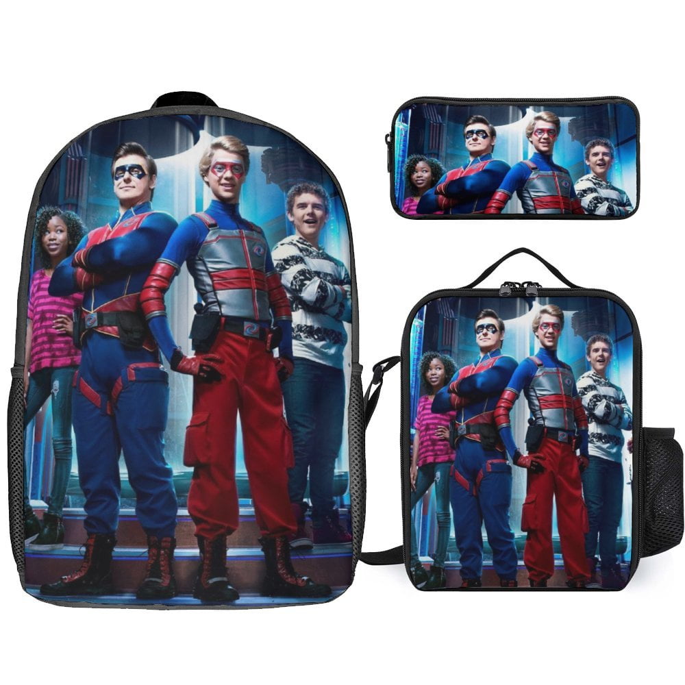 Henry Danger Poster Laptop Backpack With Pencil Case Lunch Bag 3 Pieces ...