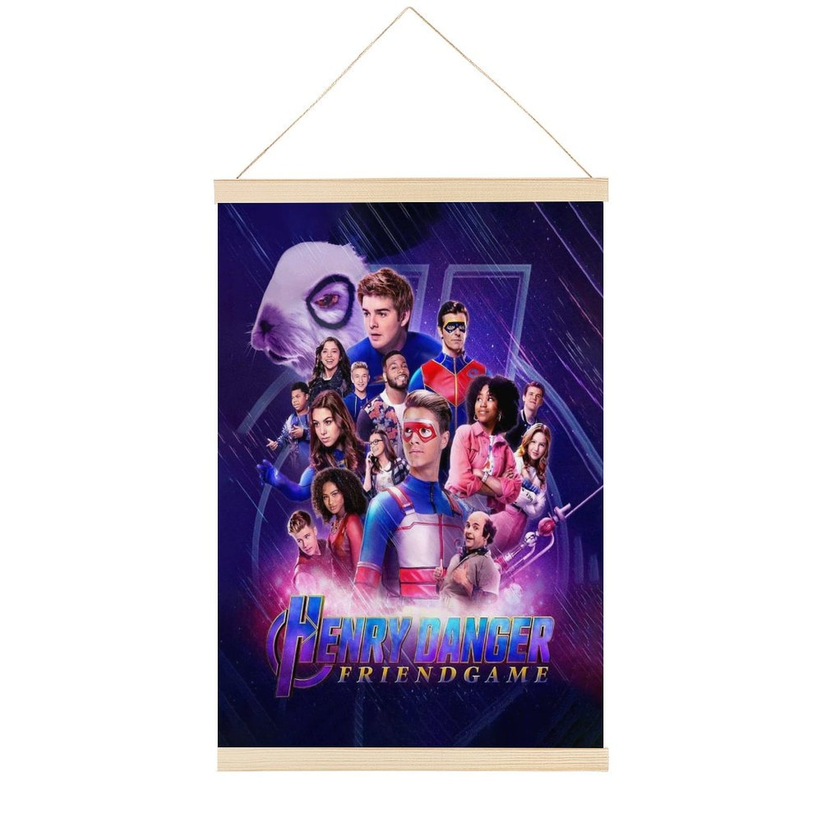 Henry Danger Poster Wall Fabric Decor Hanging Paintings Wood Frame ...
