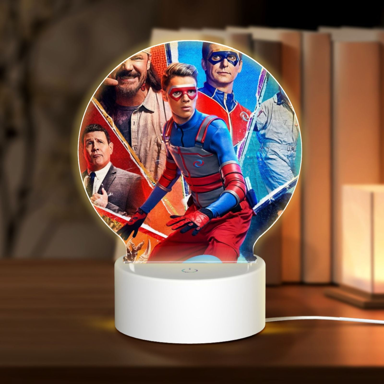 Henry Danger Round Acrylic Night Light Decoration USB Cable LED Lamp ...