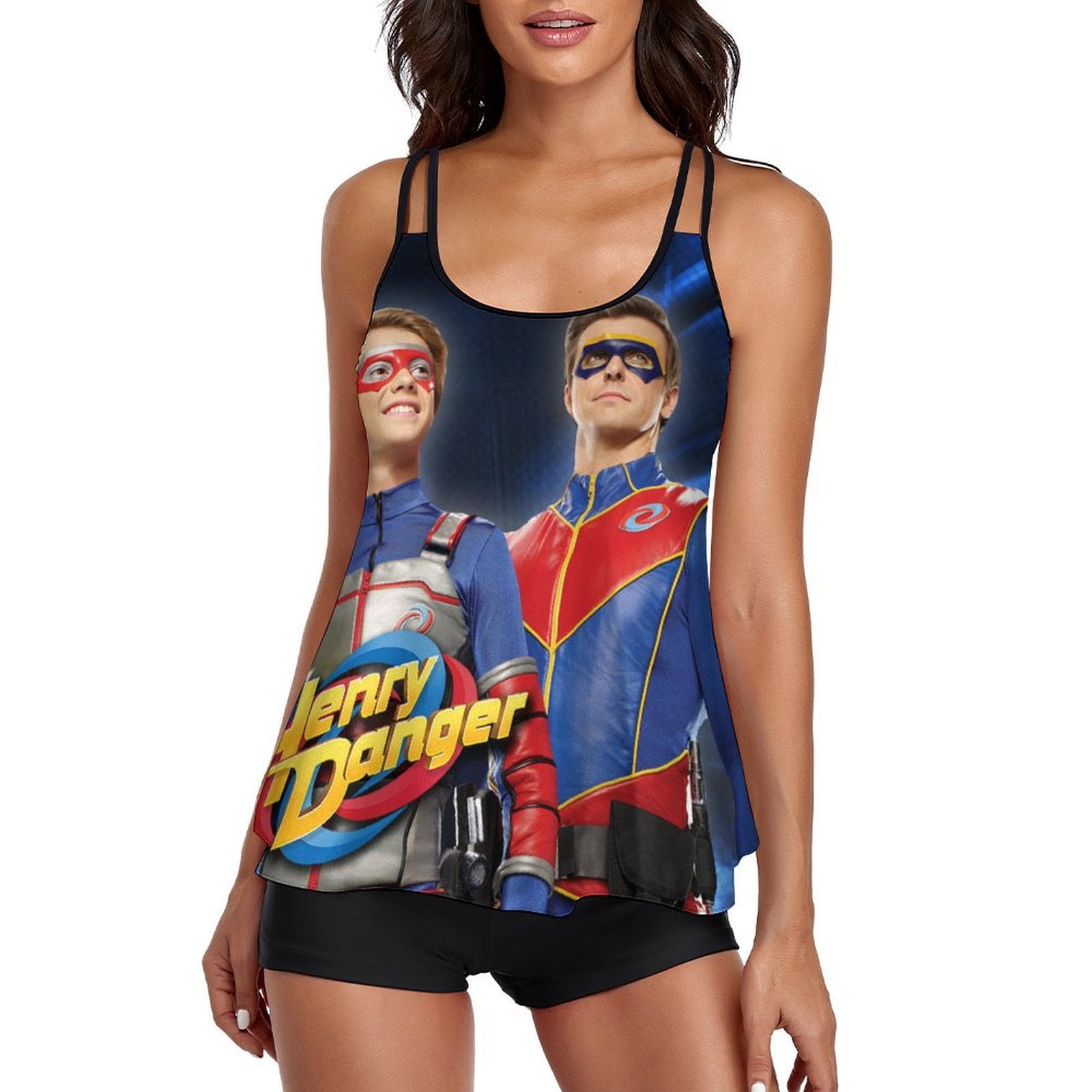 Henry Danger Season 3 Women's Tankini Swimsuits Tank Tops Swimwear with ...