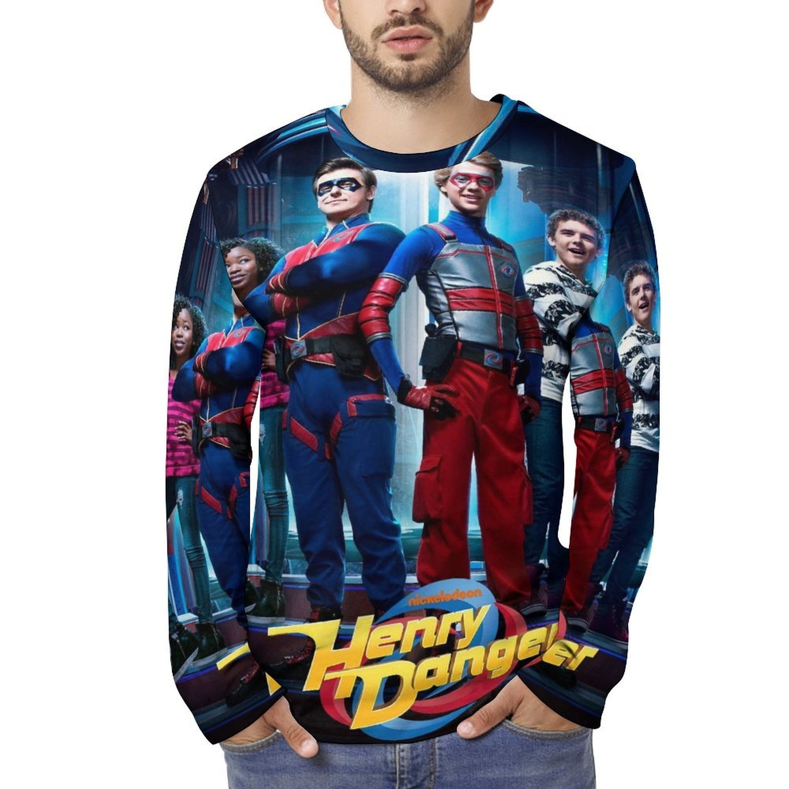 Henry Danger T Shirt 3D Printed Crewneck Graphic Long Sleeve Tees for ...