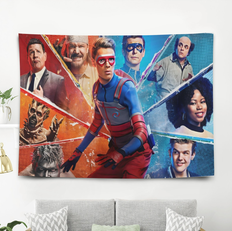 Henry Danger Tapestry Gift Wall Hanging Backdrop for Room Bedroom Girls ...