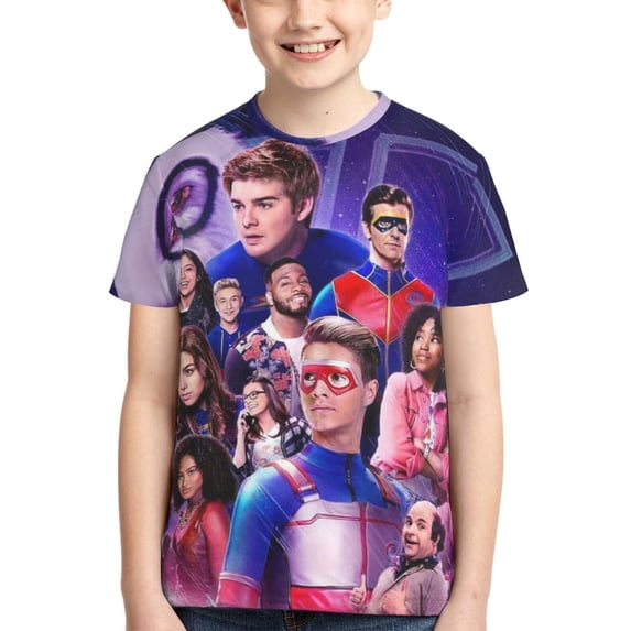 Henry Danger Teen T Shirts Unisex Crewneck Short Sleeve T-Shirt Tees ...