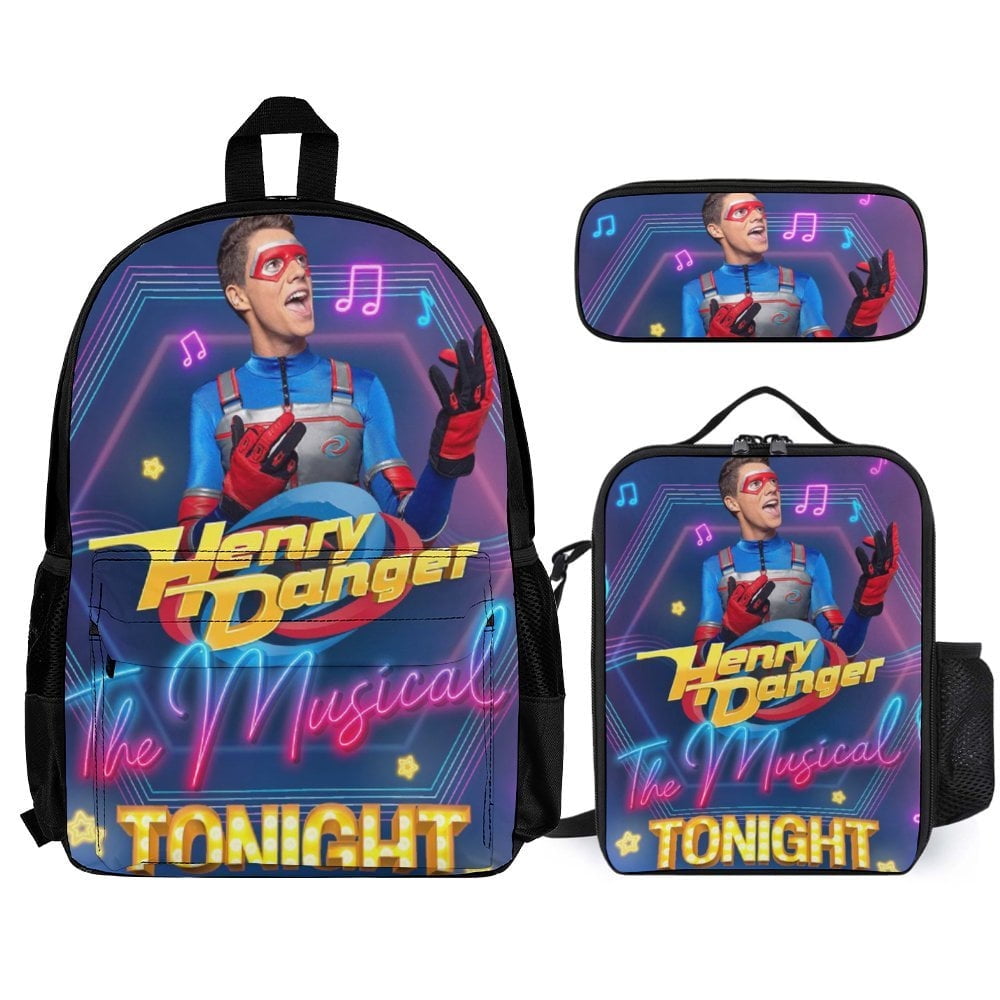Henry Danger The Musical Backpack 3 Pieces Set With Pencil Case Lunch ...