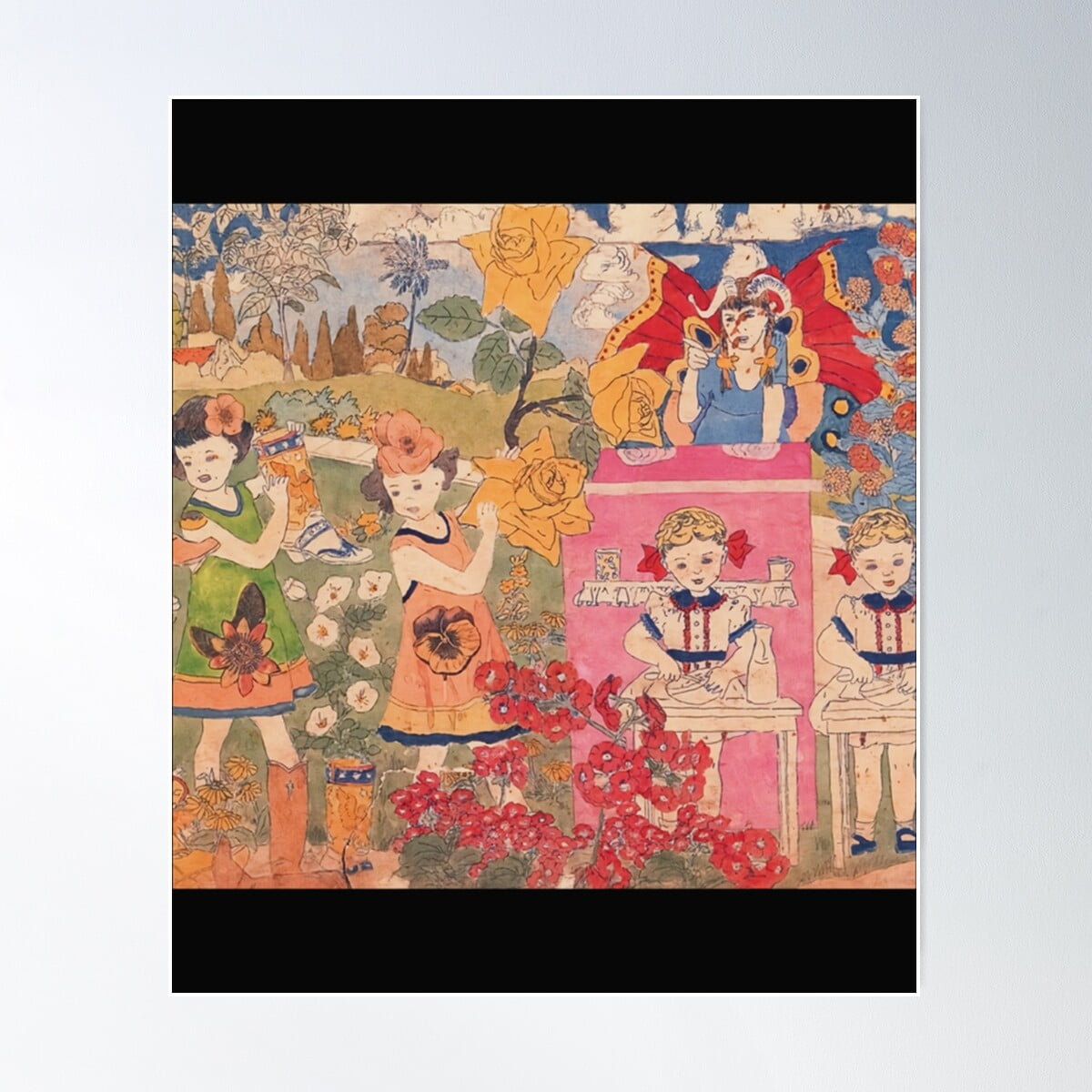 Henry Darger Art Poster Wall Art, Modern Wall Decor For Living Room ...