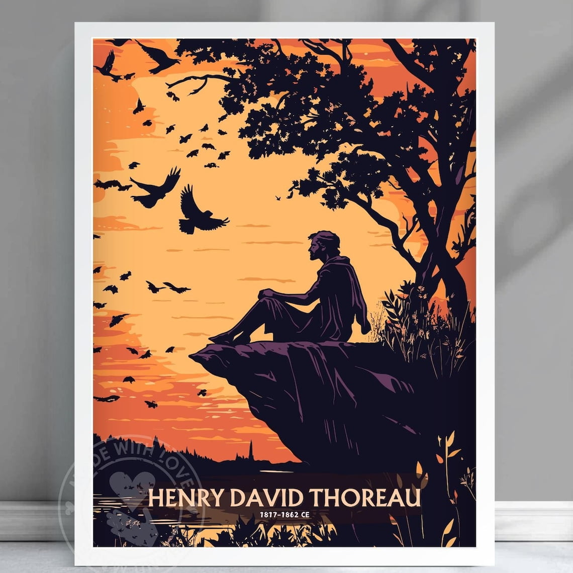 Henry David Thoreau Philosopher Print - Philosophy Poster, Stoicism ...