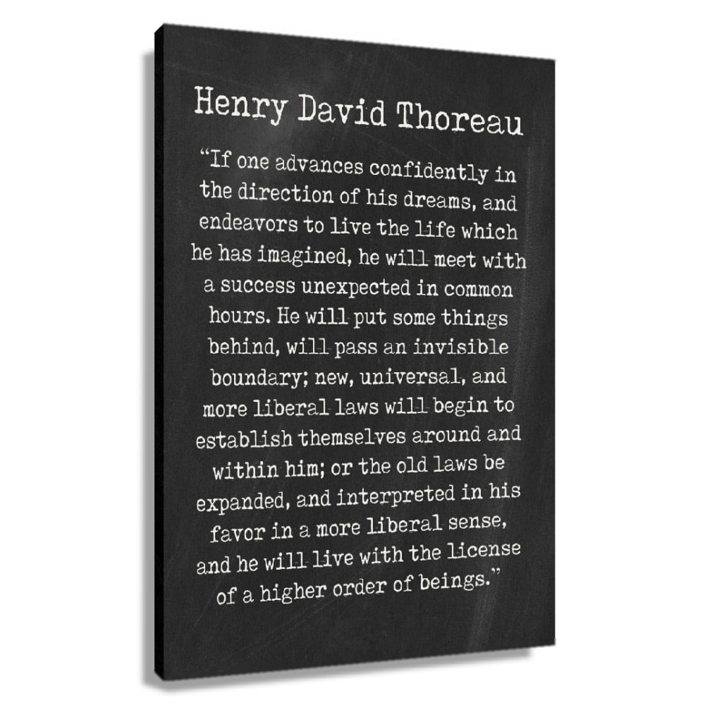 Henry David Thoreau Quotes Wall Art Prints Poster Nature Picture ...