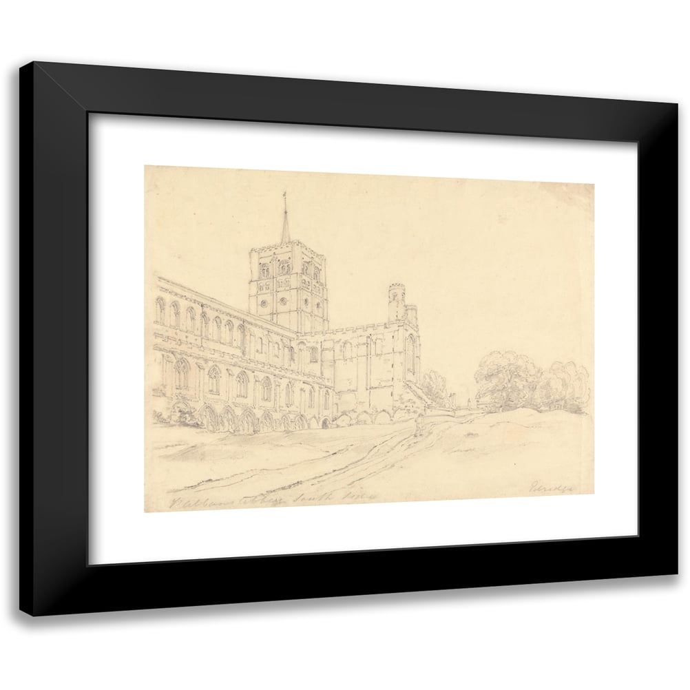 Henry Edridge 14x12 Black Modern Framed Museum Art Print Titled - St ...