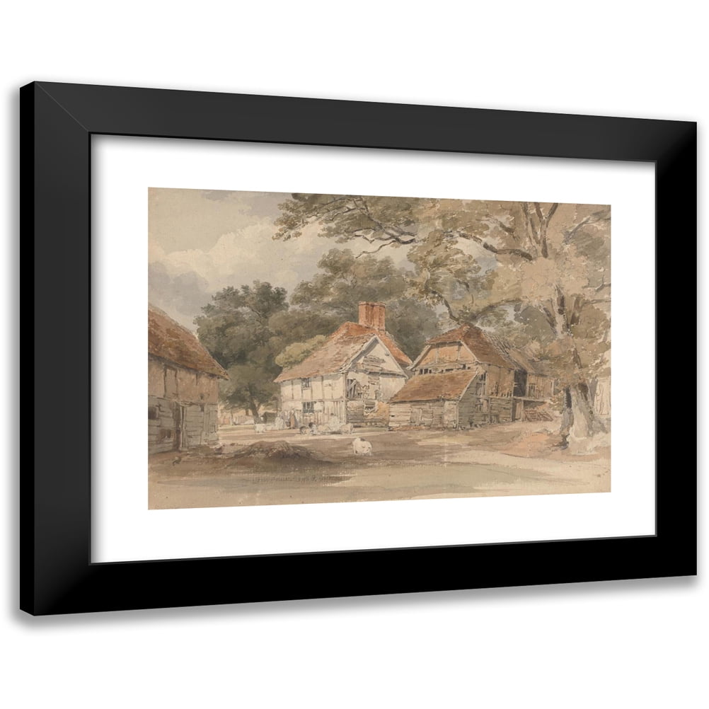 Henry Edridge 18x14 Black Modern Framed Museum Art Print Titled - Farm ...