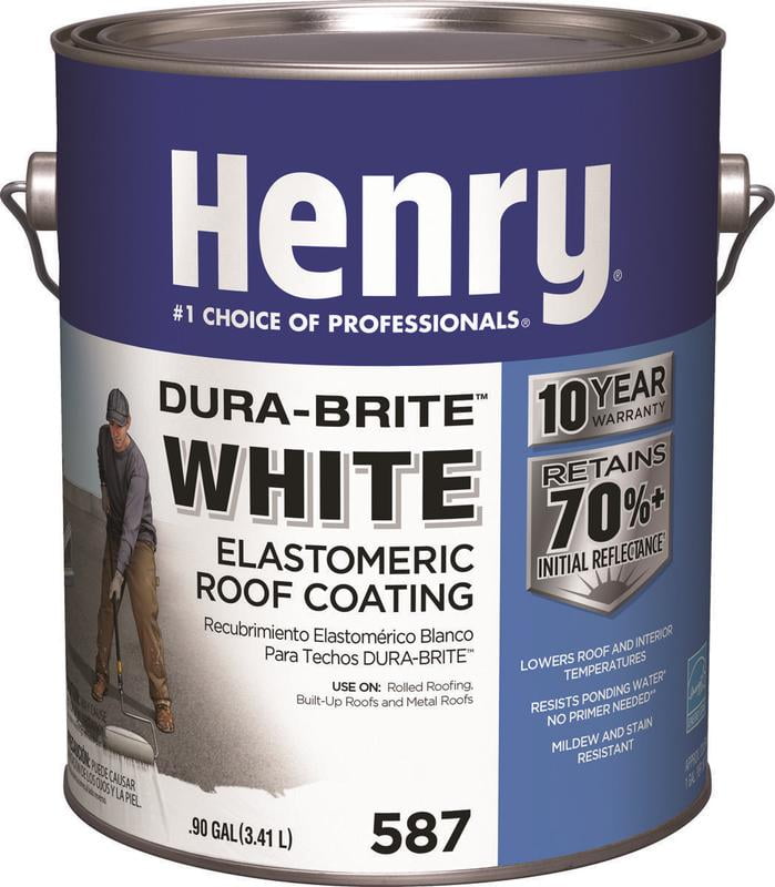 Henry Dura-Bright Smooth White Elastomeric Roof Coating 0.9 gal ...