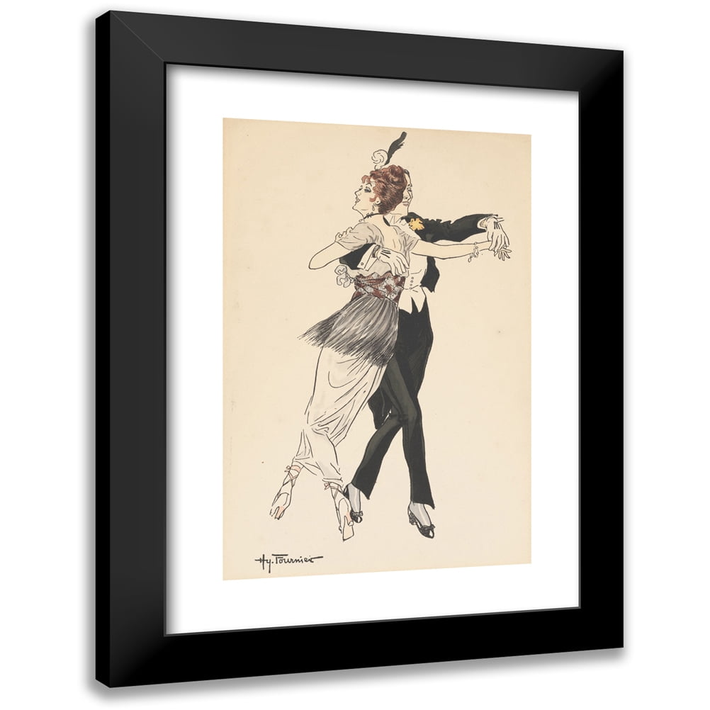 Henry Fournier 17x24 Black Modern Framed Museum Art Print Titled ...
