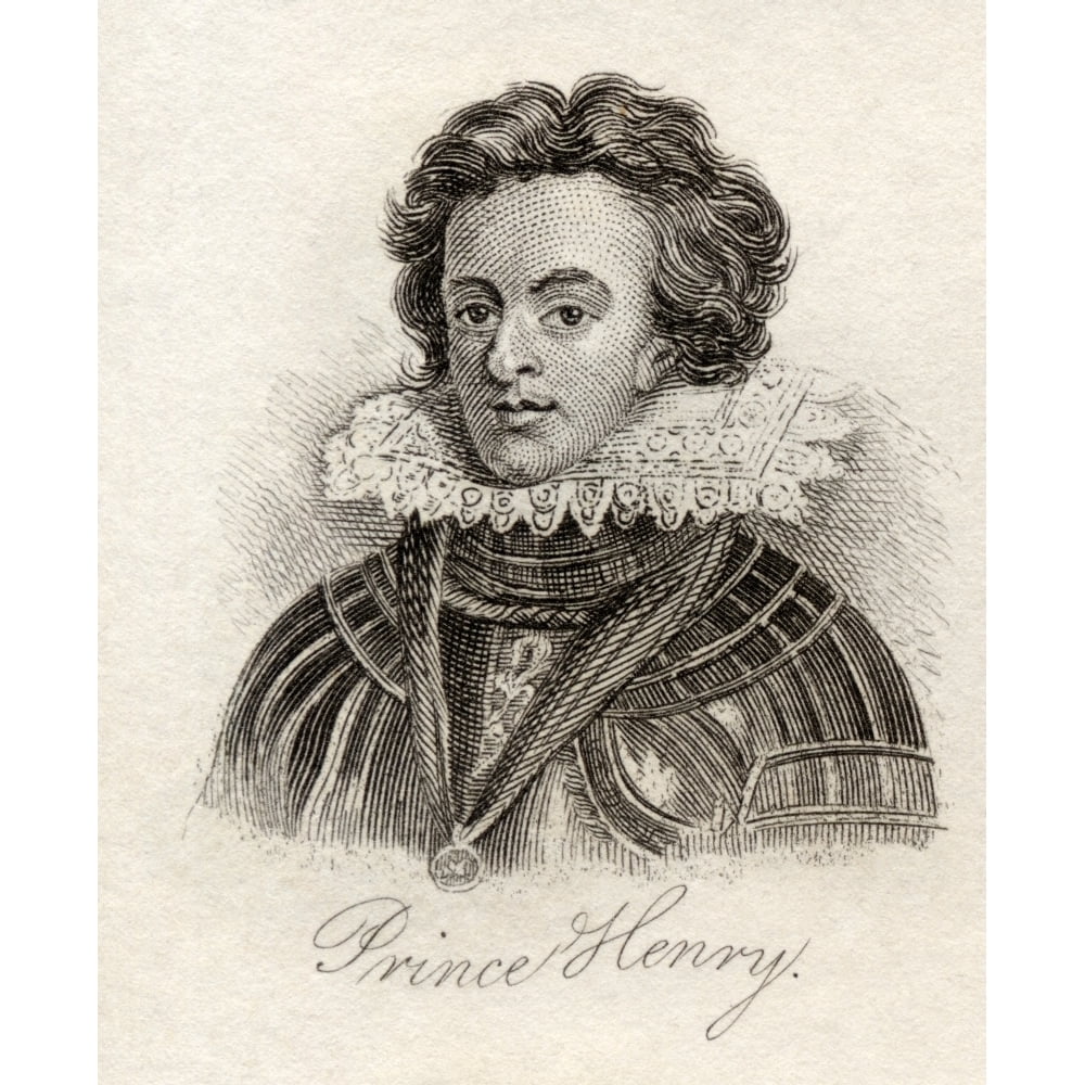 Henry Frederick Stuart Prince Of Wales 1594-1612 From The Book Crabbs ...