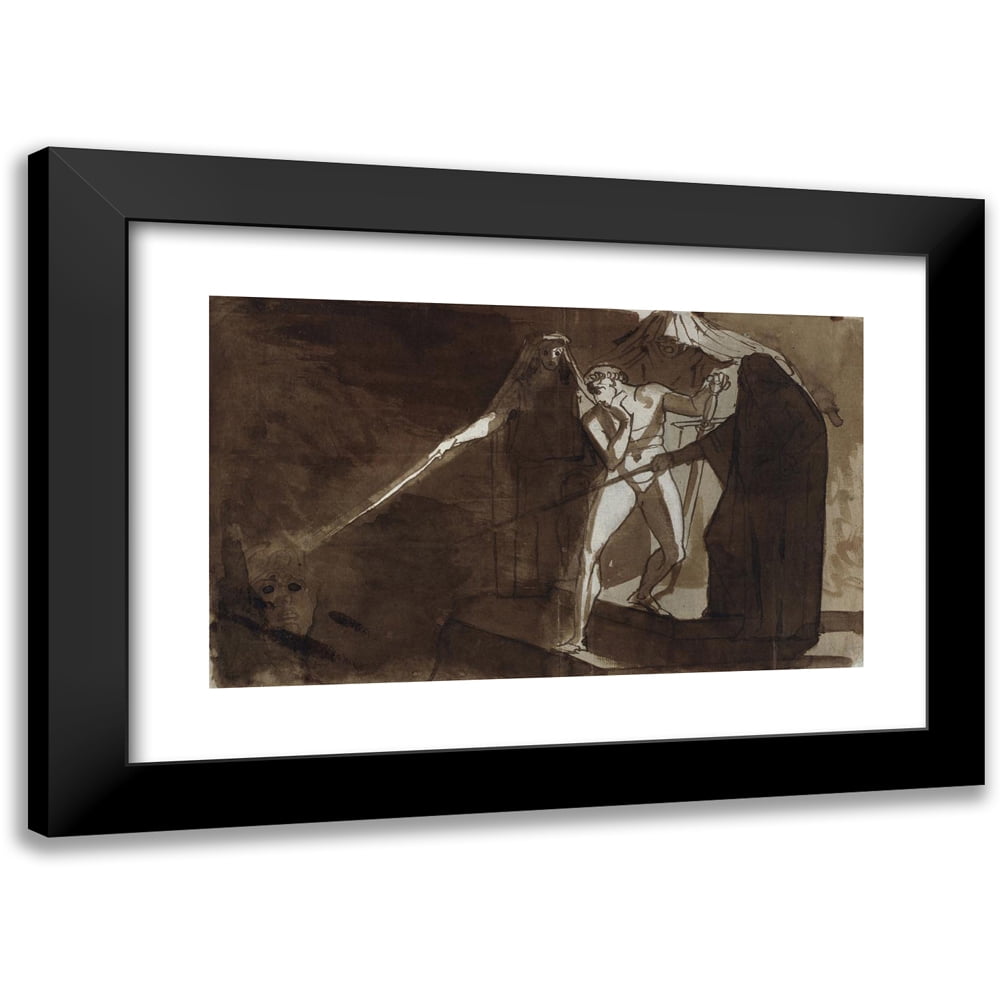 Henry Fuseli 24x16 Black Modern Framed Museum Art Print Titled ...
