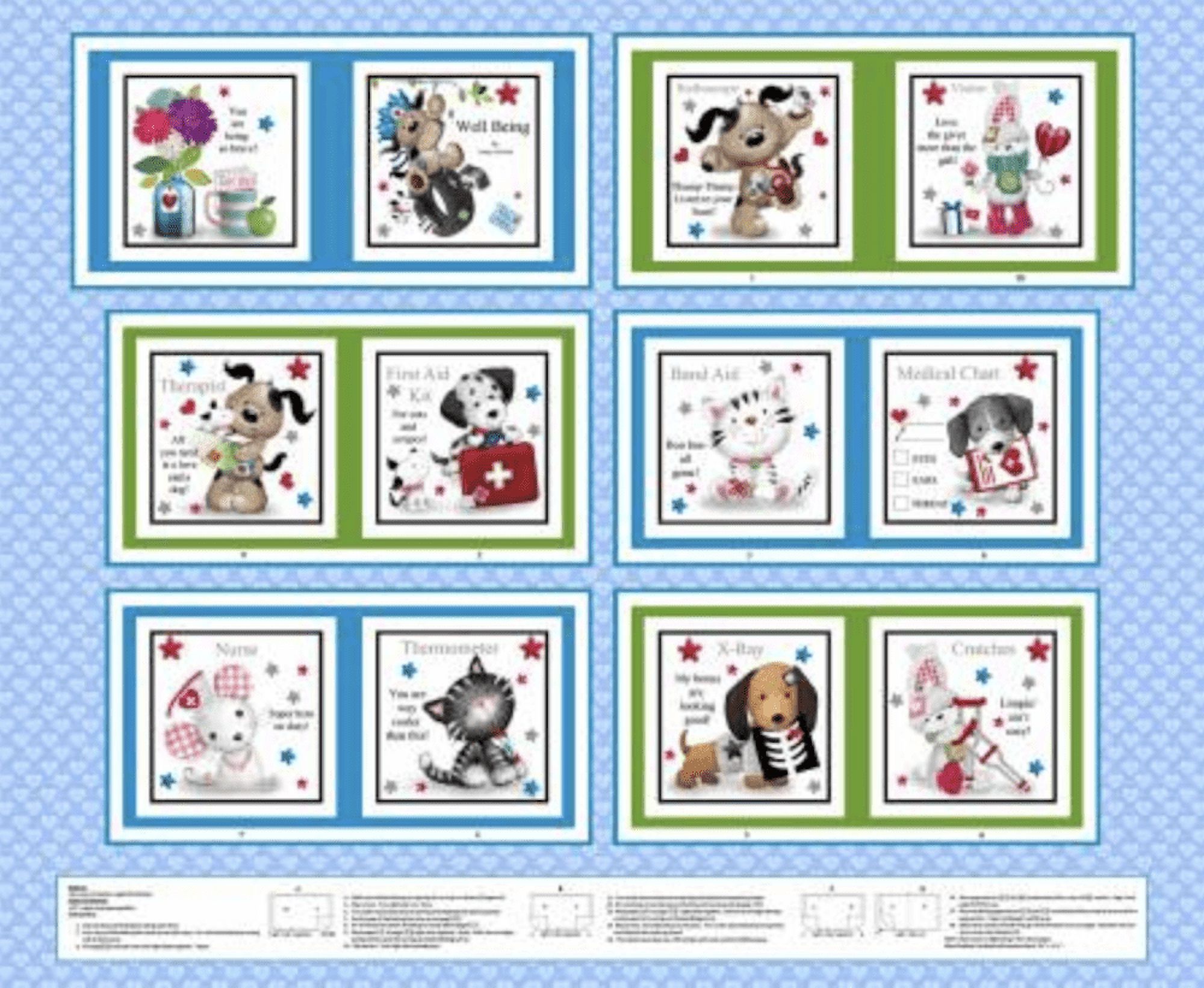 Henry Glass Big Hugs Well Being Make Your Own Book Cotton Fabric By The ...