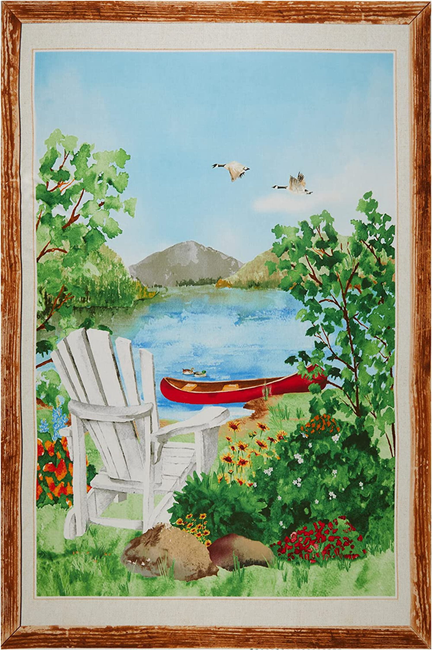 Henry Glass Dockside 30" Lake Scene Panel Fabric By The Panel - Walmart.com