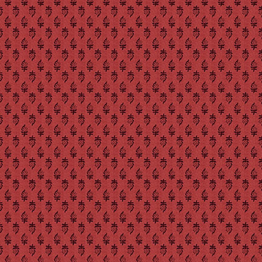 Henry Glass Froth & Bubble Foulard Red Cotton Fabric By The Yard ...