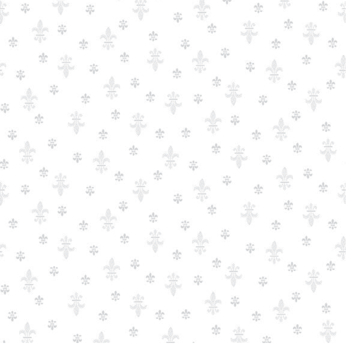 Henry Glass Quilters Flour I! Fleur De Lis Tonal White Cotton Fabric By ...