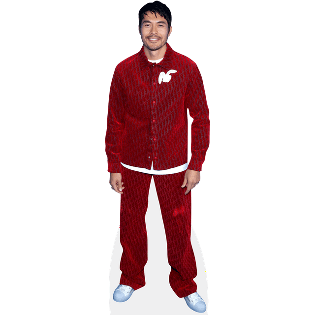Henry Golding Red Outfit Mini Cardboard Cutout Standee