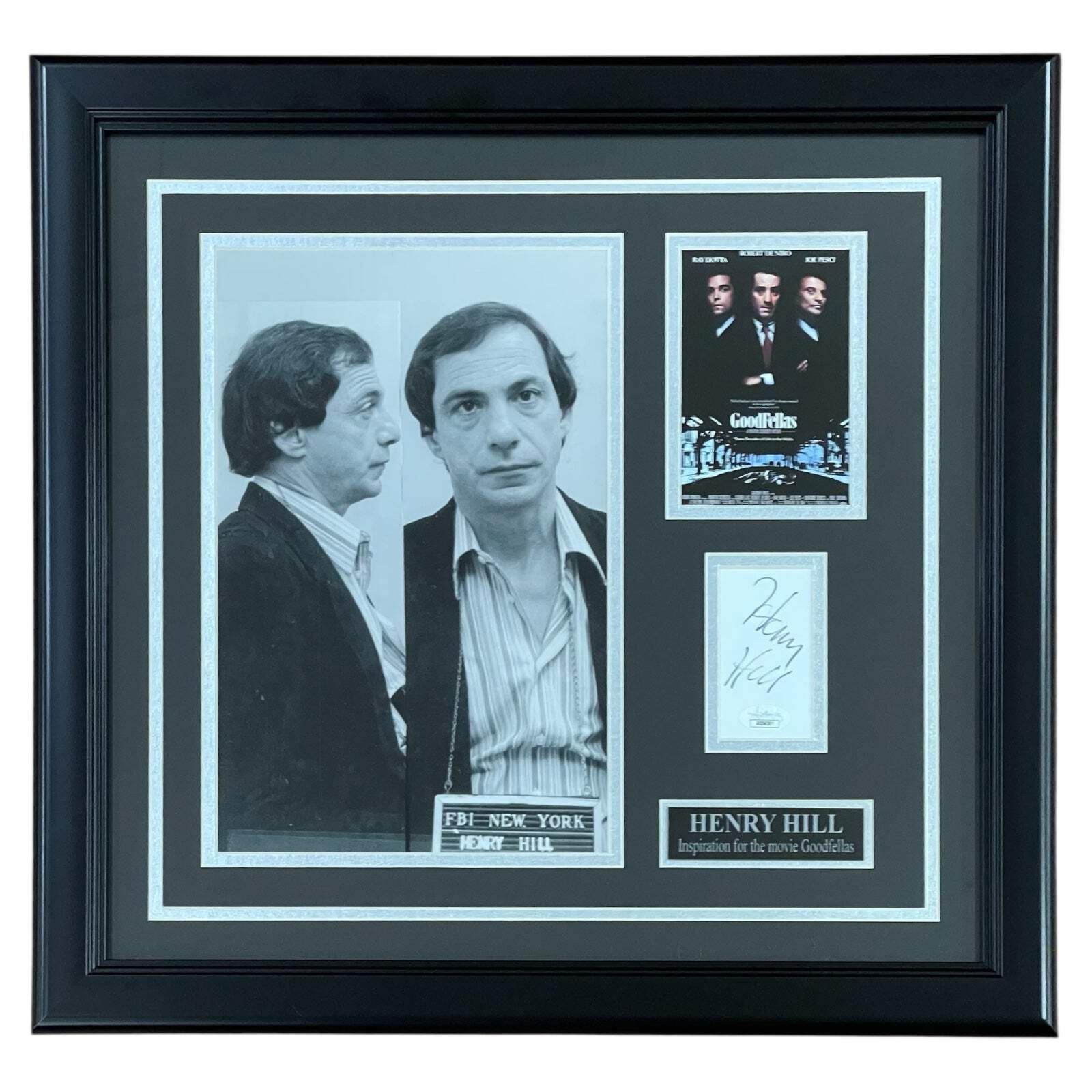 Henry Hill Autographed Deluxe Framed Goodfellas Movie Original Mobster ...