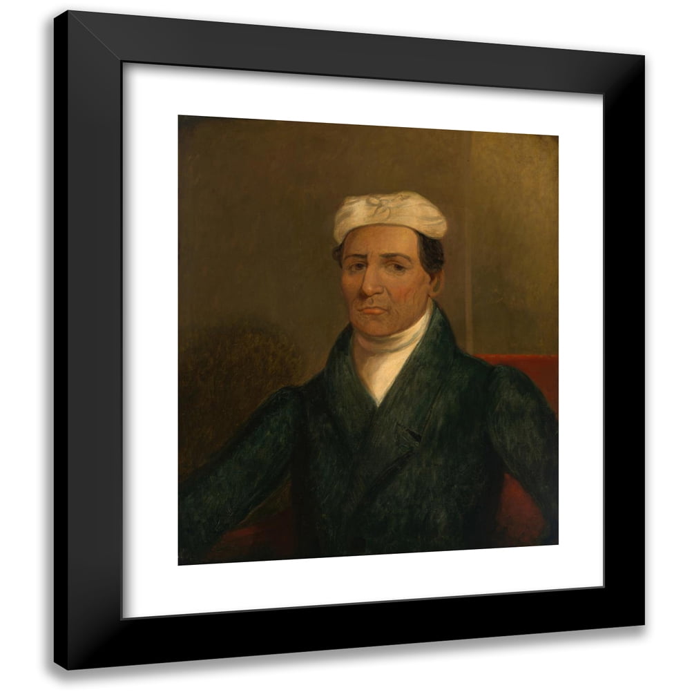 Henry Inman 20x23 Black Modern Framed Museum Art Print Titled - In Cataheca (C. 1830-1833 ...