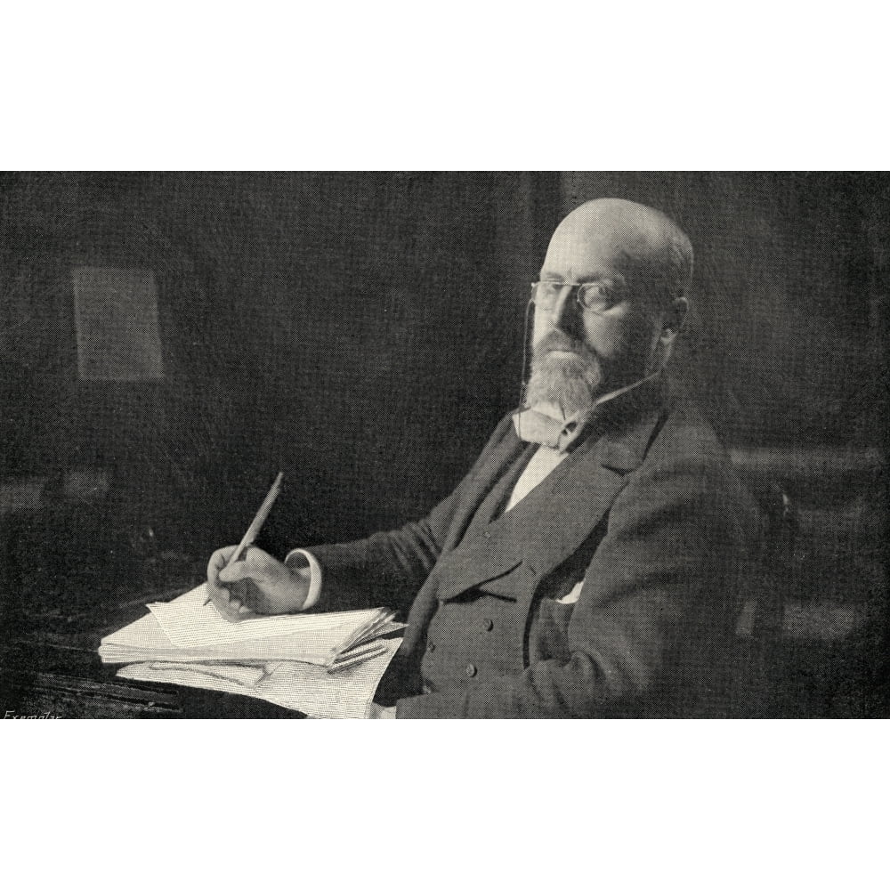 Henry James In His Study. 1843-1916. American Writer. From The Book The ...