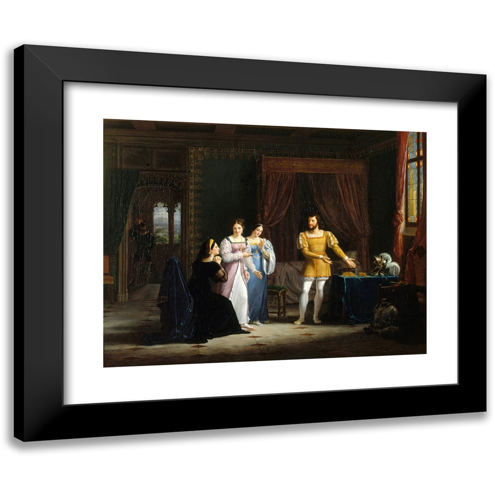 Henry-Joseph Boichard 14x12 Black Modern Framed Museum Art Print Titled ...