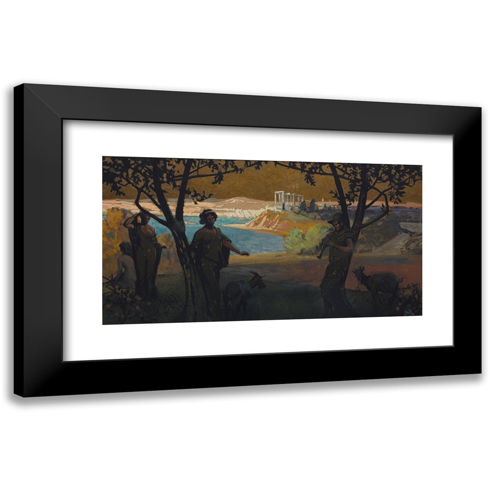 Henry Keller 18x11 Black Modern Framed Museum Art Print Titled - Mural ...