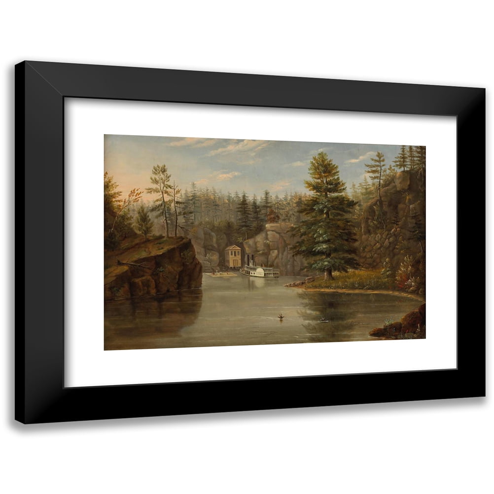 Henry Lewis 24x17 Black Modern Framed Museum Art Print Titled - Gorge ...