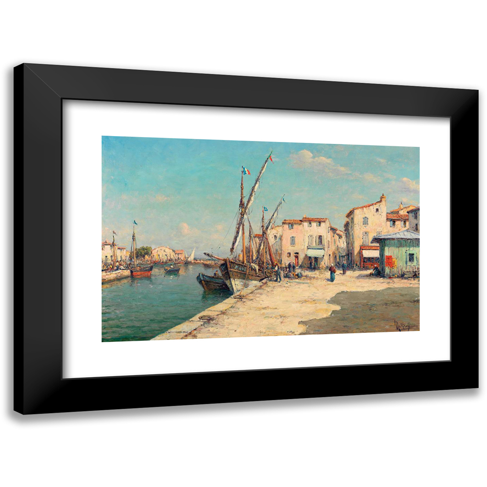 Henry Malfroy 24x17 Black Modern Framed Museum Art Print Titled - Port ...