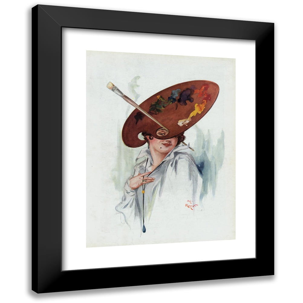 Henry Mayer 14x18 Black Modern Framed Museum Art Print Titled - Fresh ...