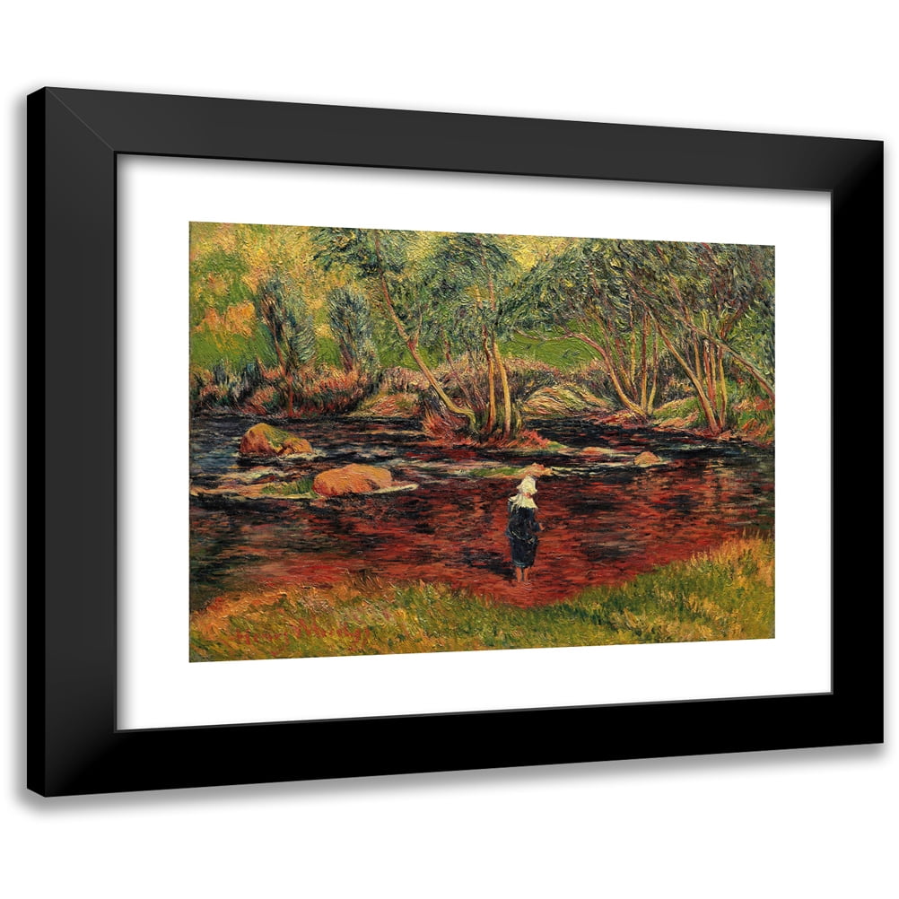 Henry Moret 14x12 Black Modern Framed Museum Art Print Titled - Breton ...