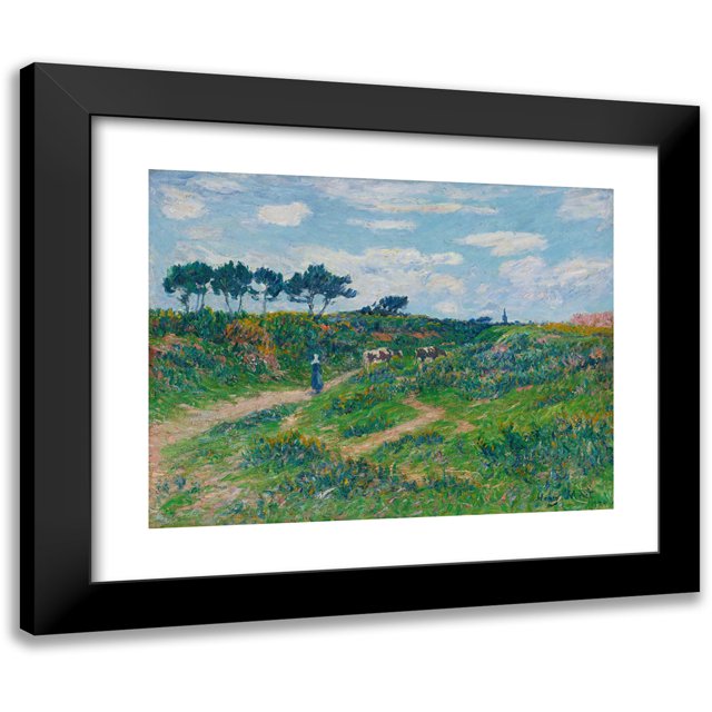 Henry Moret 14x12 Black Modern Framed Museum Art Print Titled - Path in ...