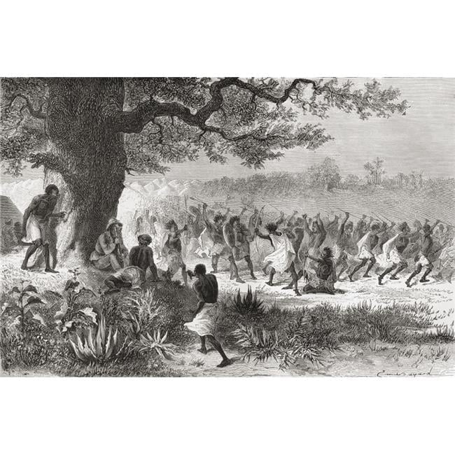 Henry Morton Stanley Watching The Vouagogos Tribe Preparing For Battle ...