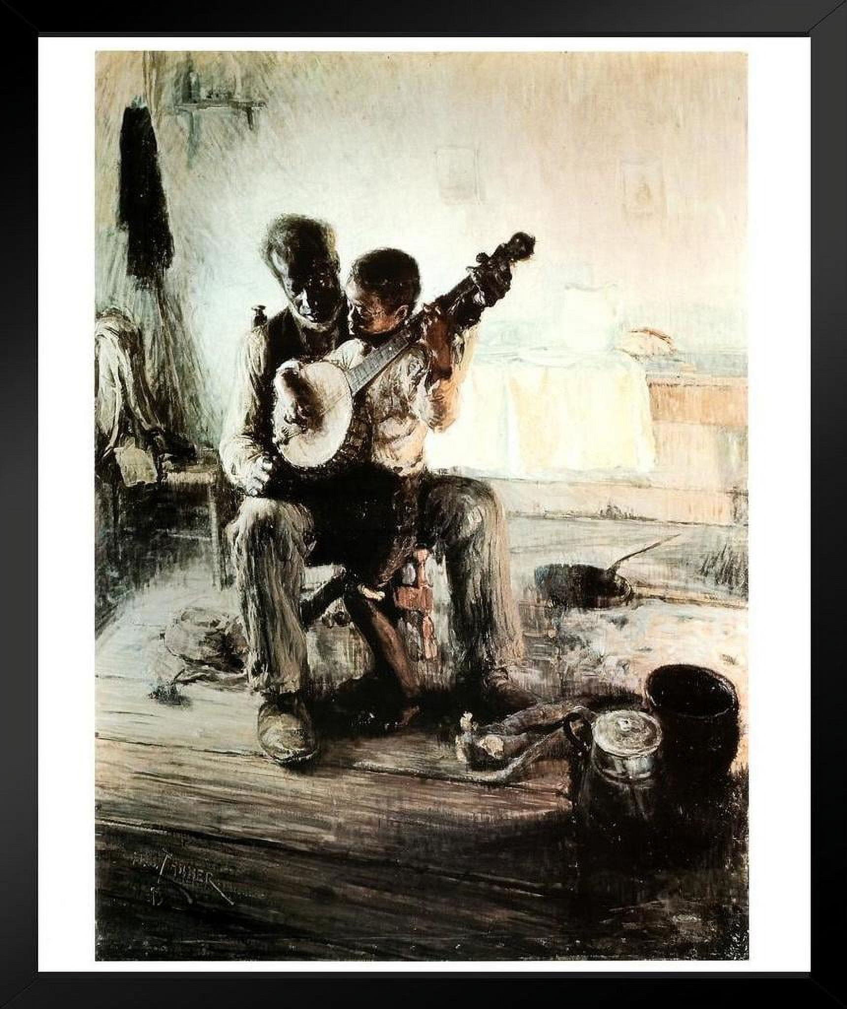 Henry Ossawa Tanner Banjo Lesson Poster 1893 Oil On Canvas Painting Man ...