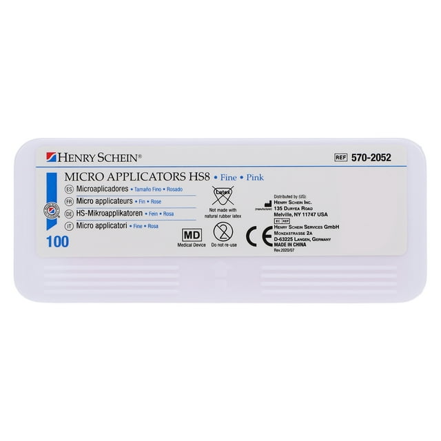 Henry Schein Bendable Micro Applicator, Fine Tip, Disposable, Bendable ...
