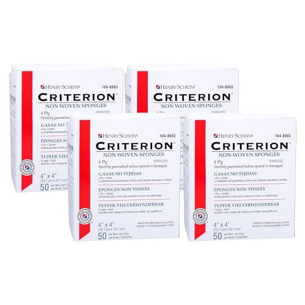 Henry Schein Criterion 4x4” Non-Woven Sponge- Rayon/Polyester Blend, 4 ...