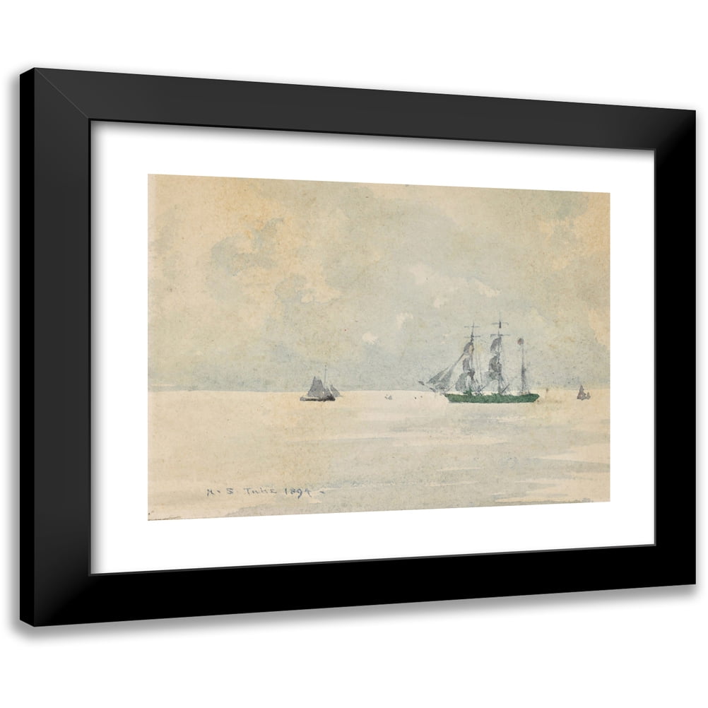 Henry Scott Tuke 18x14 Black Modern Framed Museum Art Print Titled ...