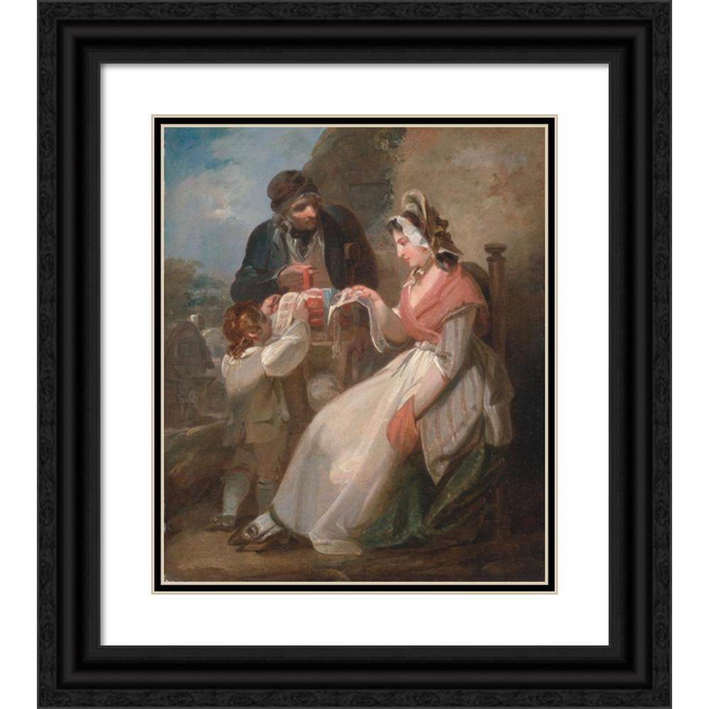 Henry Singleton 12x14 Black Ornate Wood Framed Double Matted Museum Art ...