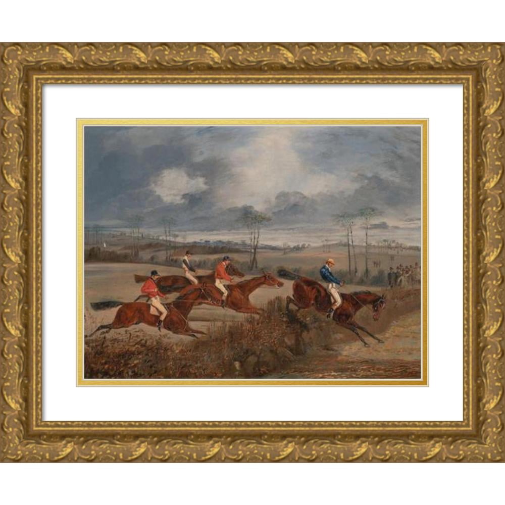Henry Thomas Alken 18x14 Gold Ornate Wood Frame and Double Matted ...