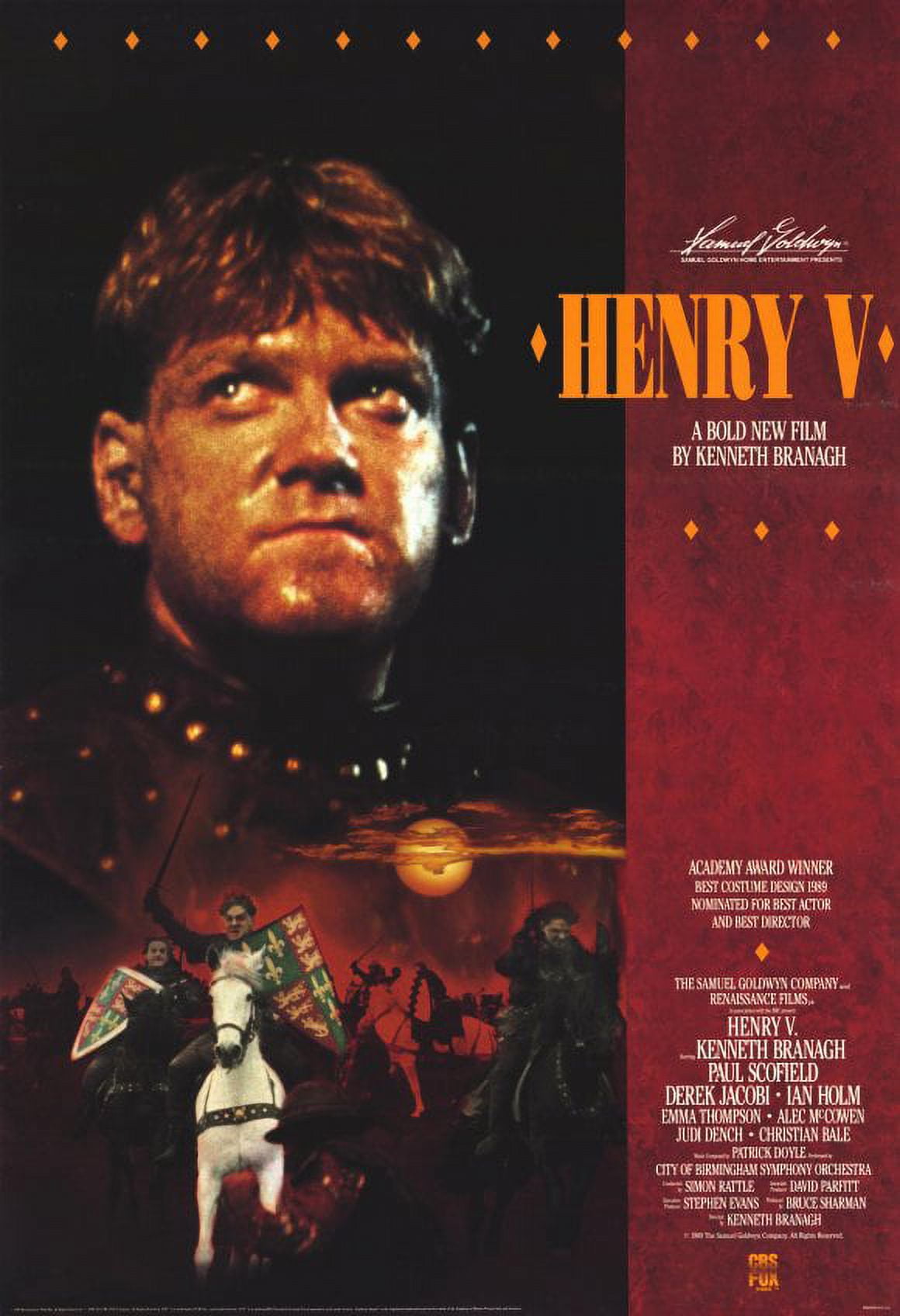 Henry V (1989) 11x17 Movie Poster - Walmart.com