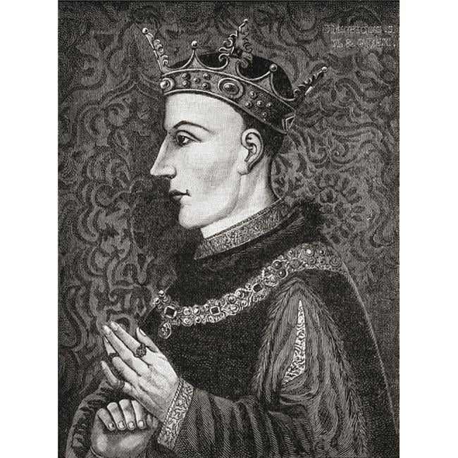 Henry V - C. 1386 to 1422 King of England From The Book Short History ...
