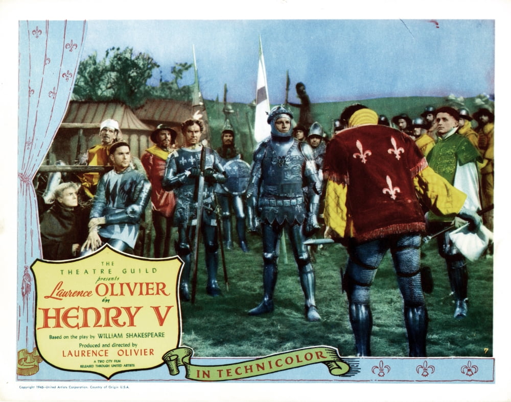 Henry V Laurence Olivier 1944 Movie Poster Masterprint (28 x 22 ...