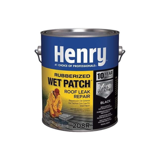 Henry Roof Cement, Black, Solvent-Based, Liquid Asphalt Sealant, 1 gal ...