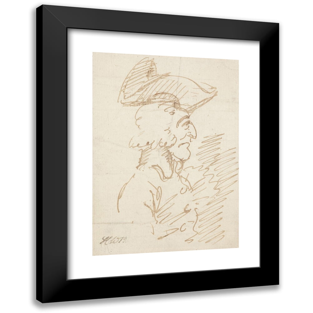 Henry William Bunbury 11x14 Black Modern Framed Museum Art Print Titled ...