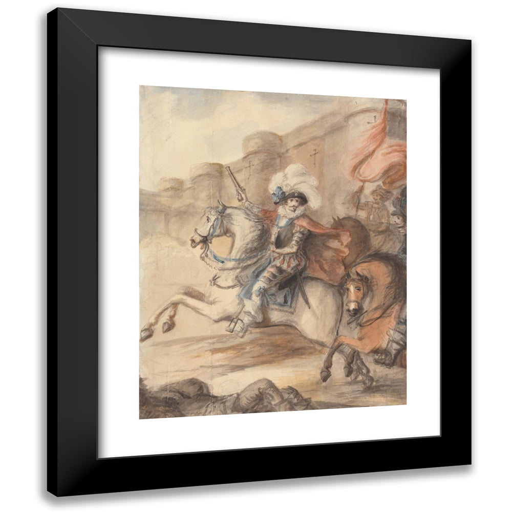Henry William Bunbury 12x14 Black Modern Framed Museum Art Print Titled ...