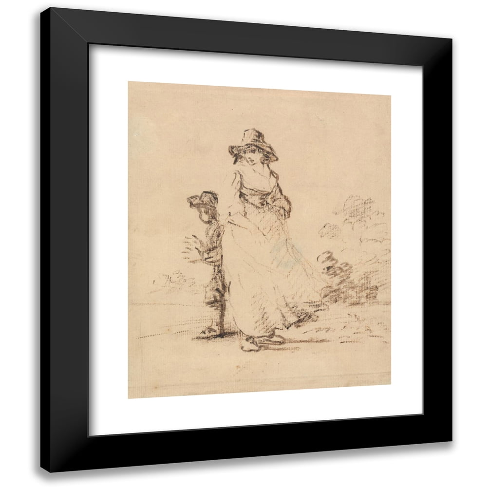 Henry William Bunbury 12x14 Black Modern Framed Museum Art Print Titled ...