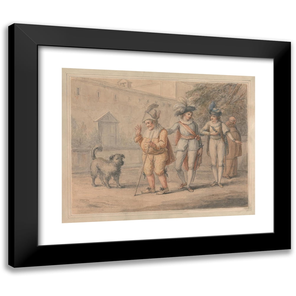 Henry William Bunbury 14x12 Black Modern Framed Museum Art Print Titled ...